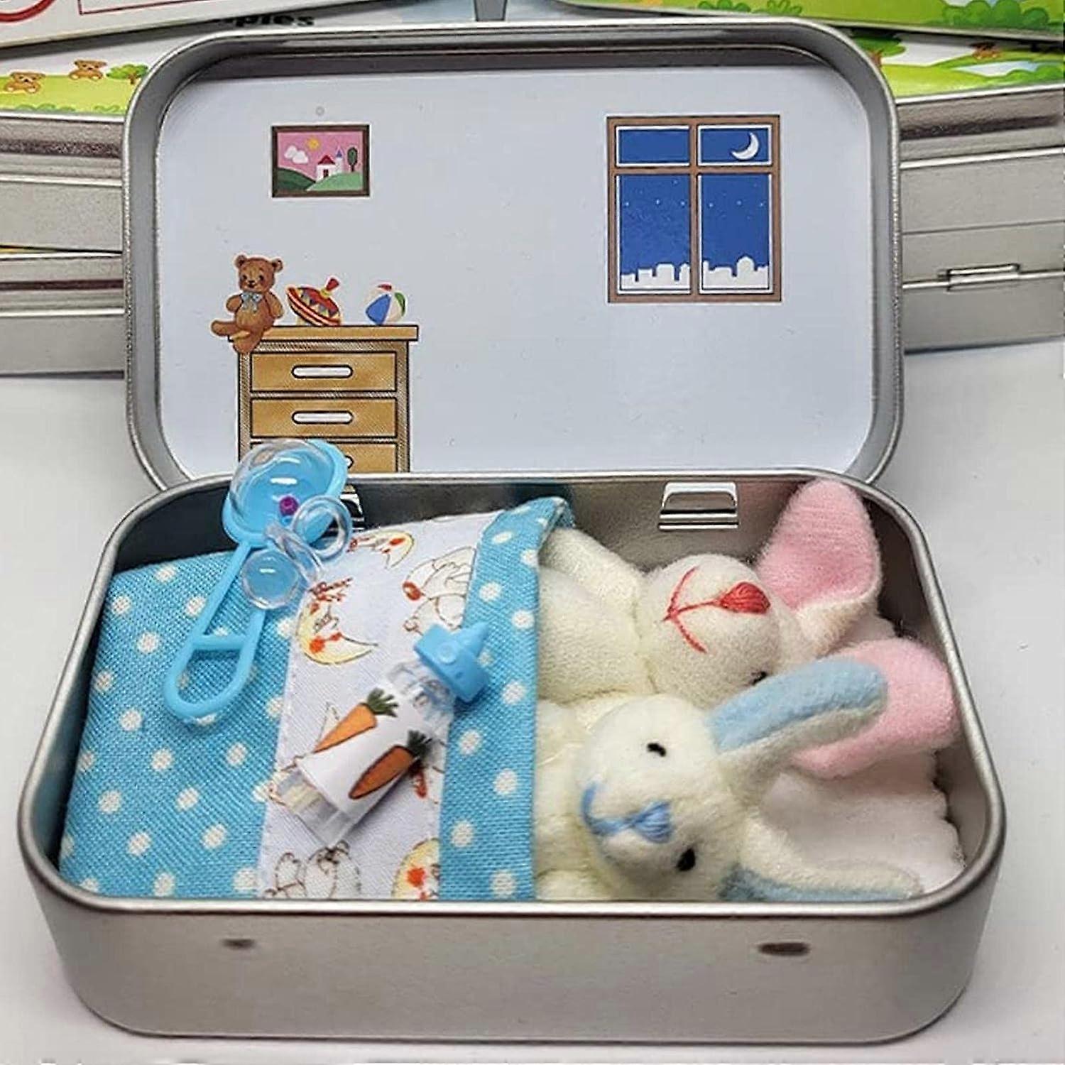 Tiny Stuffed Animals, Little Stuffed Tiny Rabbit In A Box, Stuffed Tiny ...