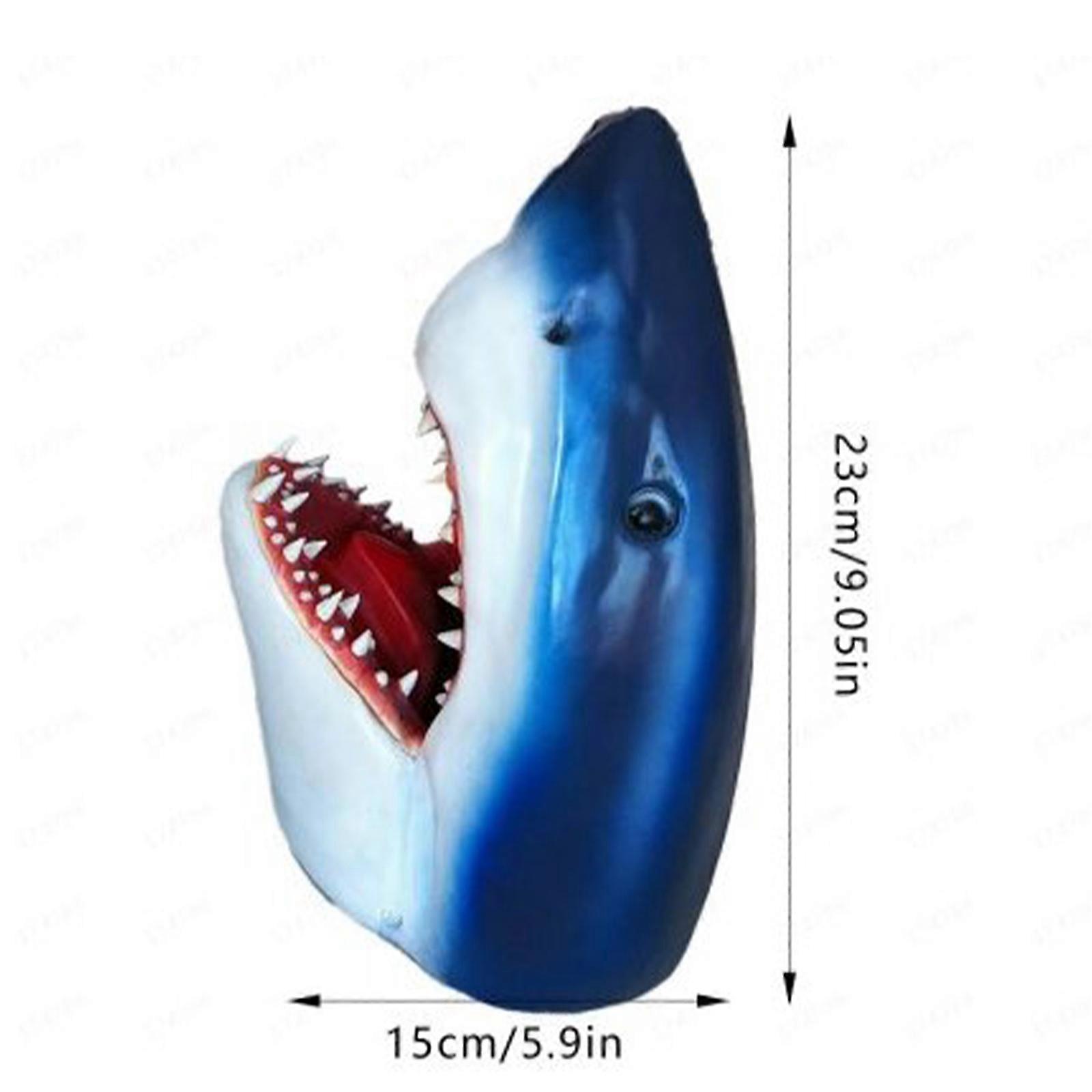 Great White Shark Head Sculpture Shark Week Decorations And Nautical ...