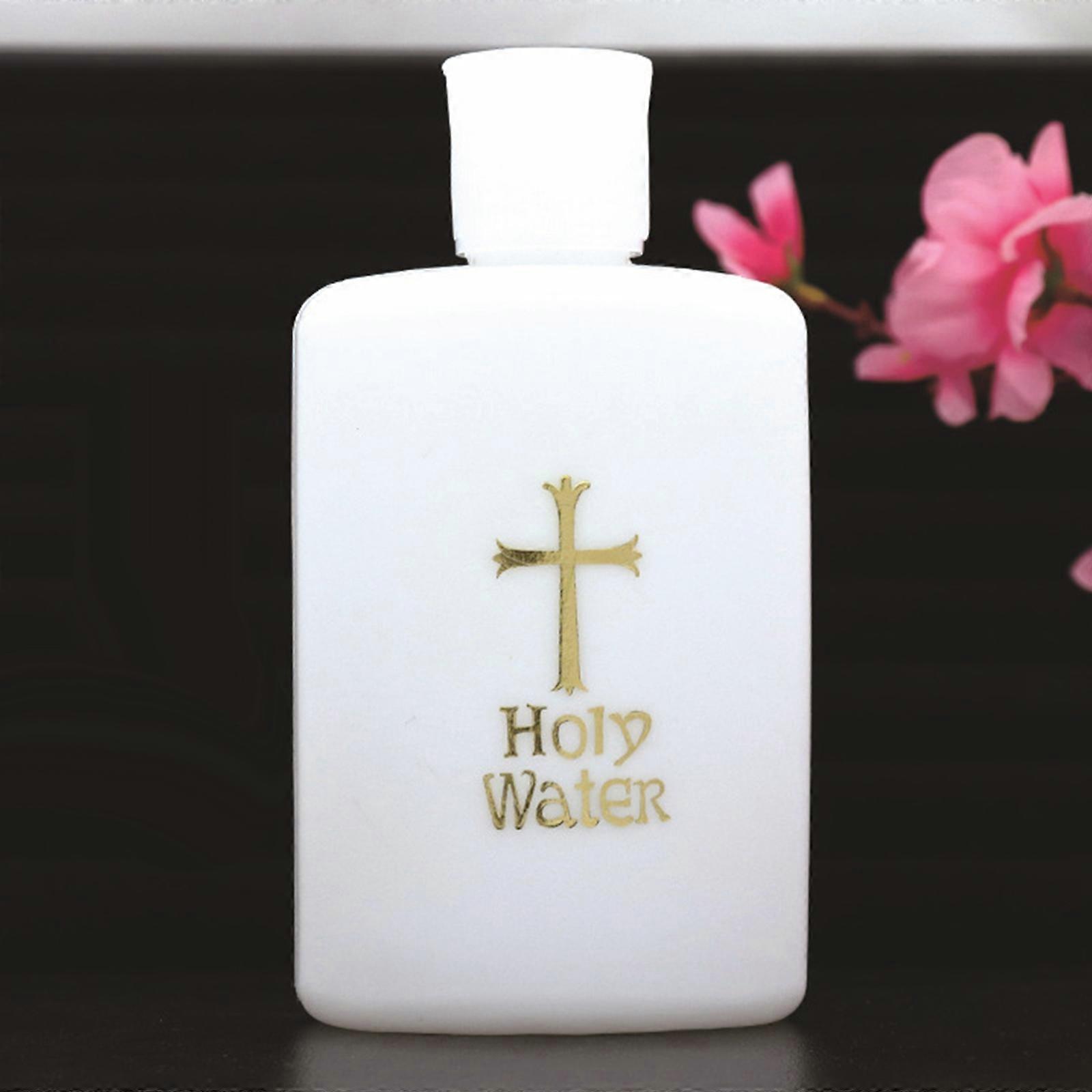 Easter Holy Water Bottle Gold Cross Container with Screw Lid Mini ...