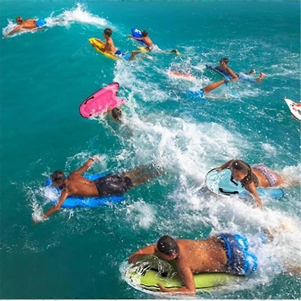 Inflatable Surfing Board with Handles Surfing Body Board Folding Beach ...