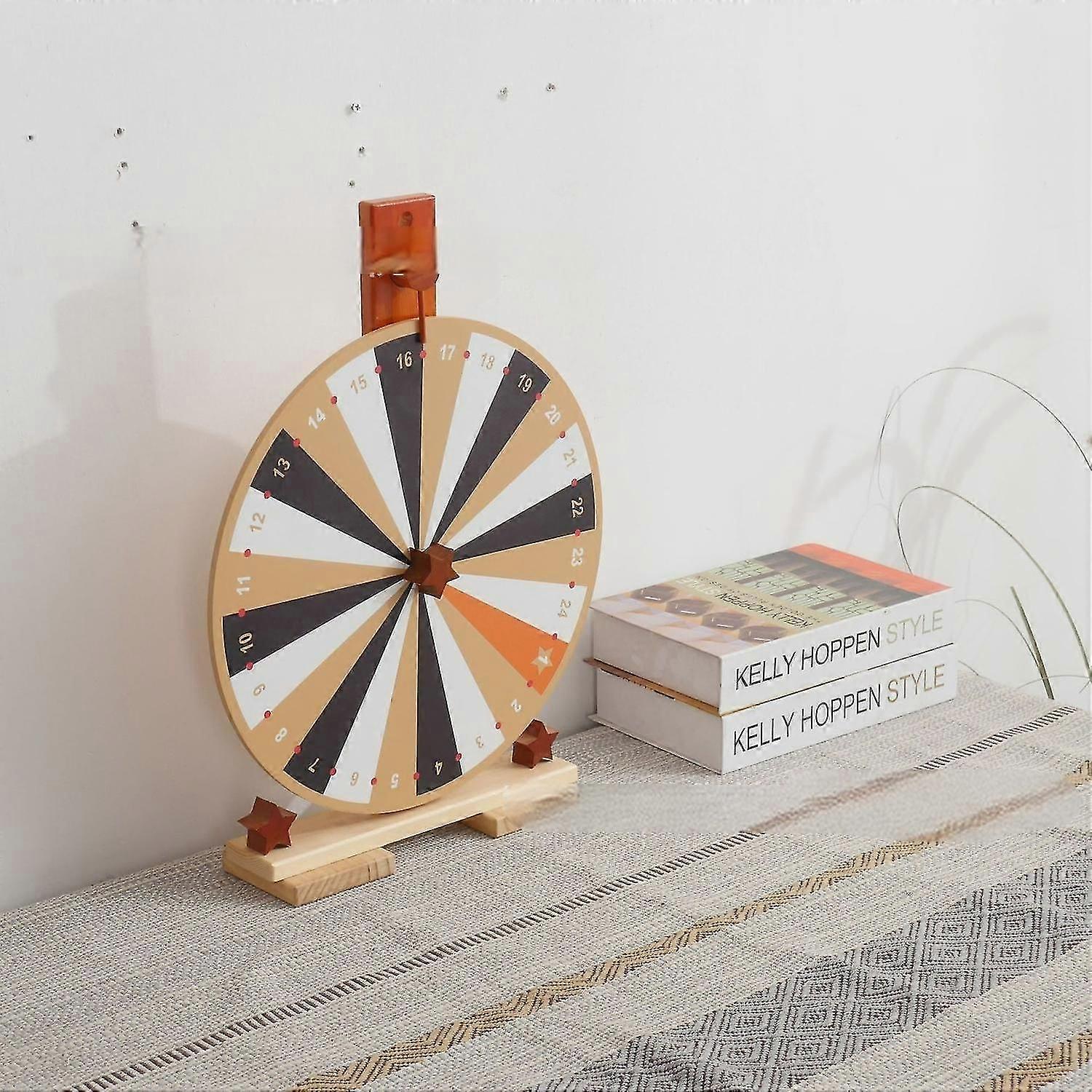 Wooden Spinner Prize Wheel, 24 Slot Prize Spinner,Wheel of forture ...