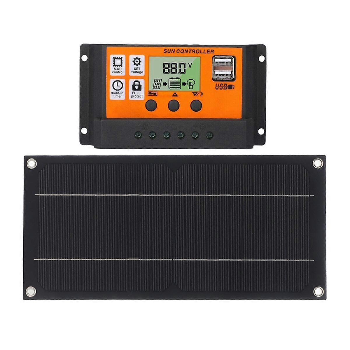 600W Solar Panel Kit with 100A 18V Charge Controller Solar Charging for ...