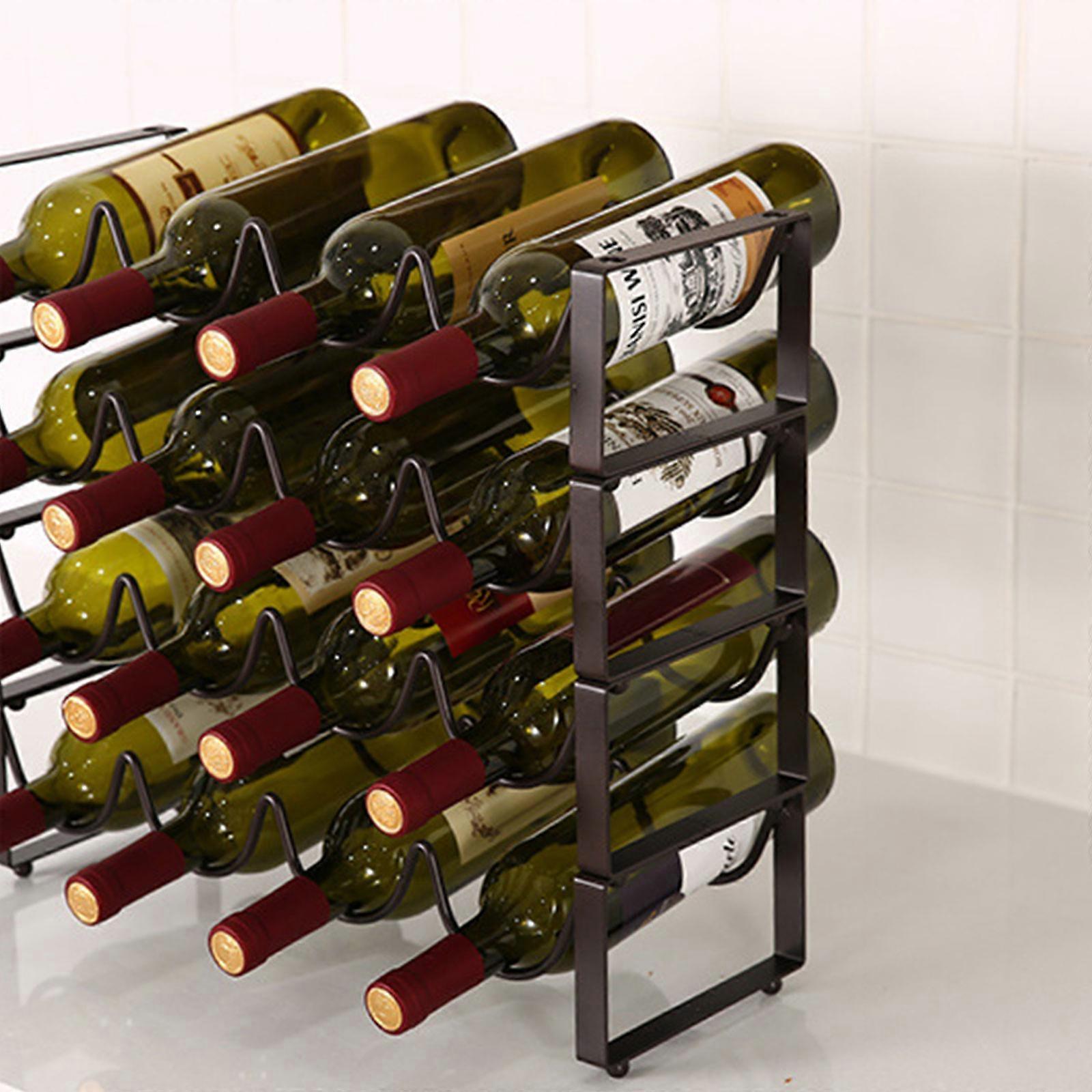 Standing Bottles Holder Organizer Elegant Wine Rack Grape Wine Shelf ...