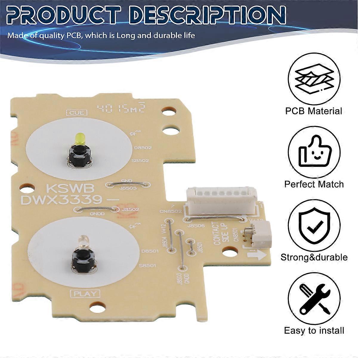 For CDJ 2000 Play Pause Cue Circuit Board DWX3339 for Pioneer CDJ 2000 ...