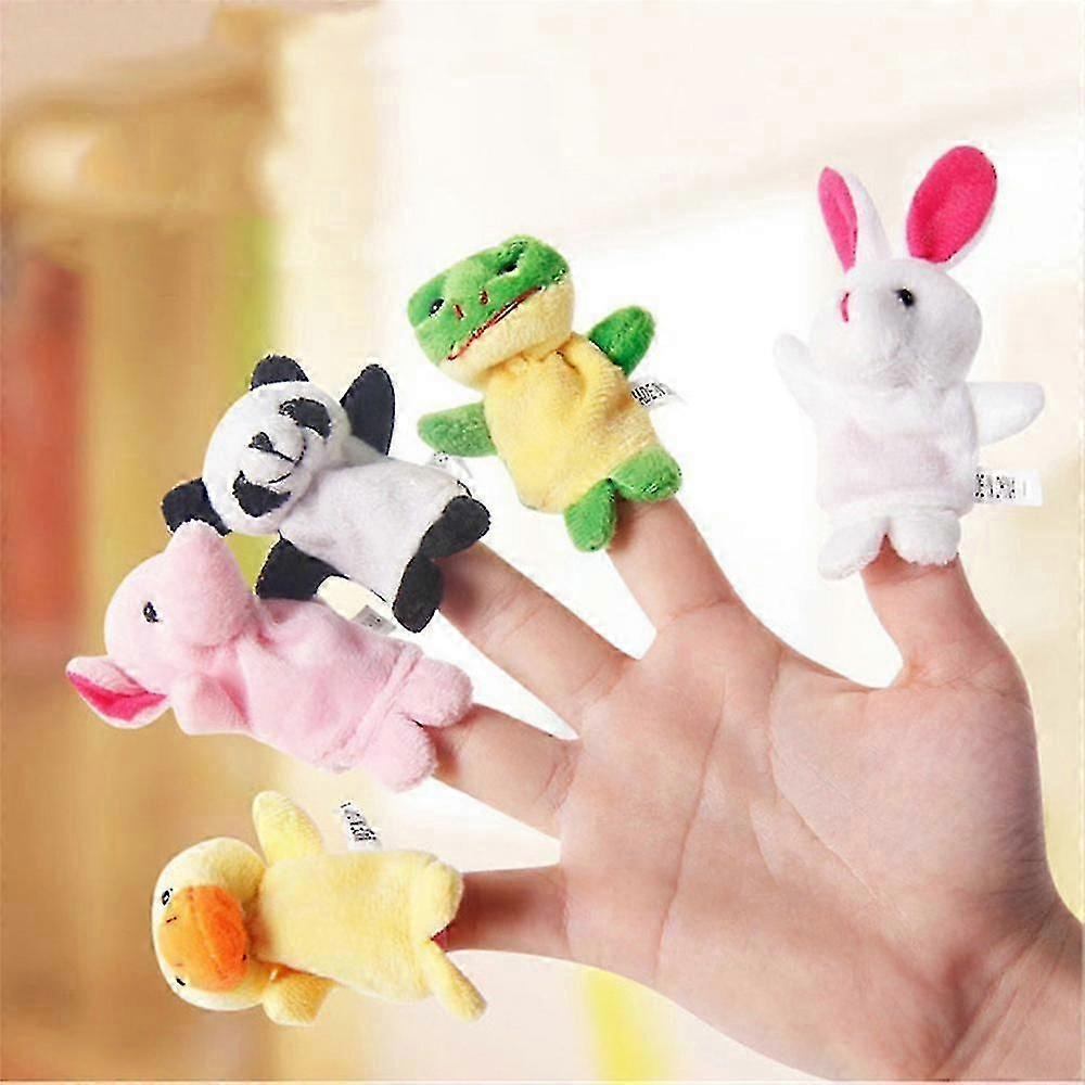 10 Pack Finger Puppets - Soft Plush Animals Finger Puppet Toys For Kids ...