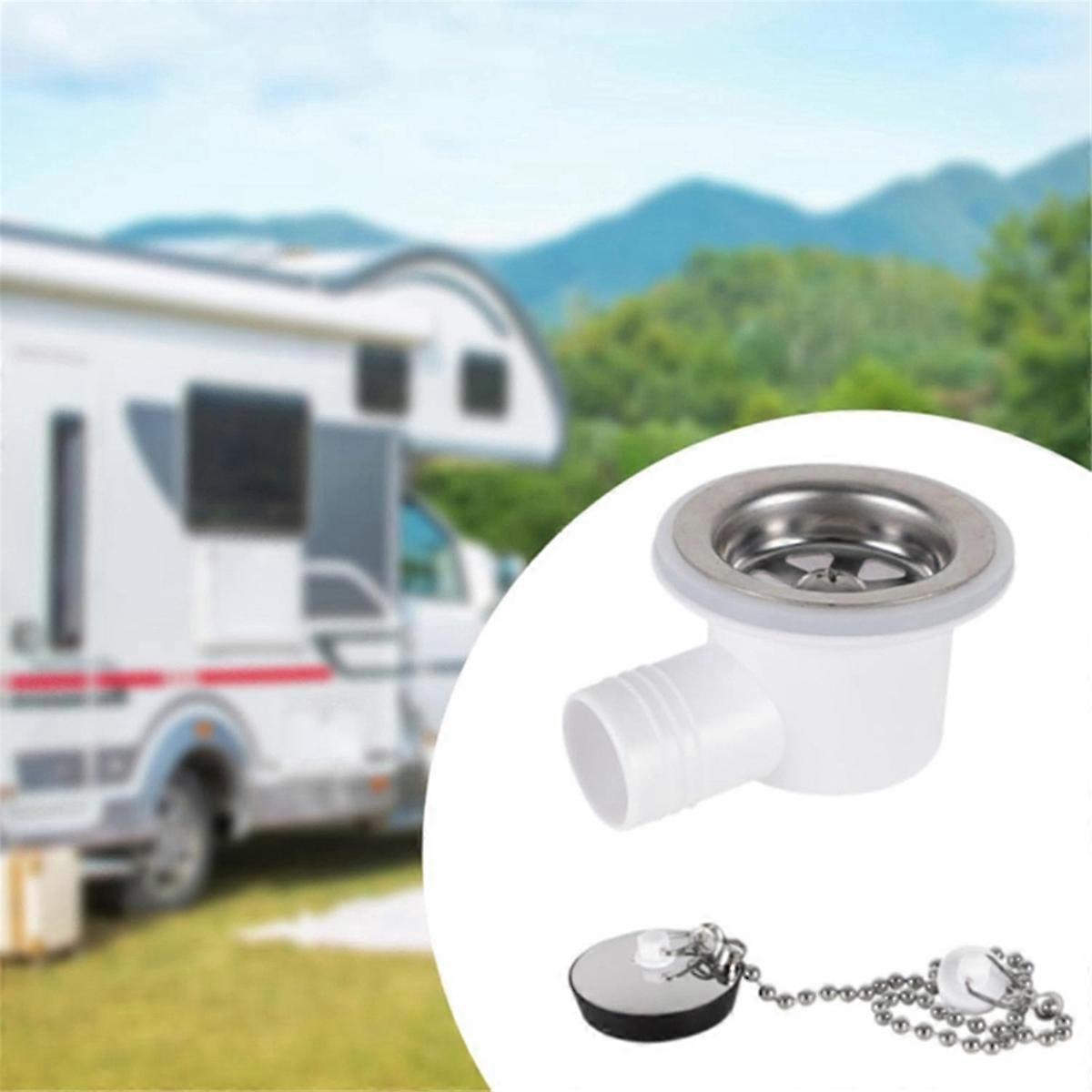 Sink Waste Drain Plug Hole Angle Fitting, Waste Plug Sink Basin Drain ...