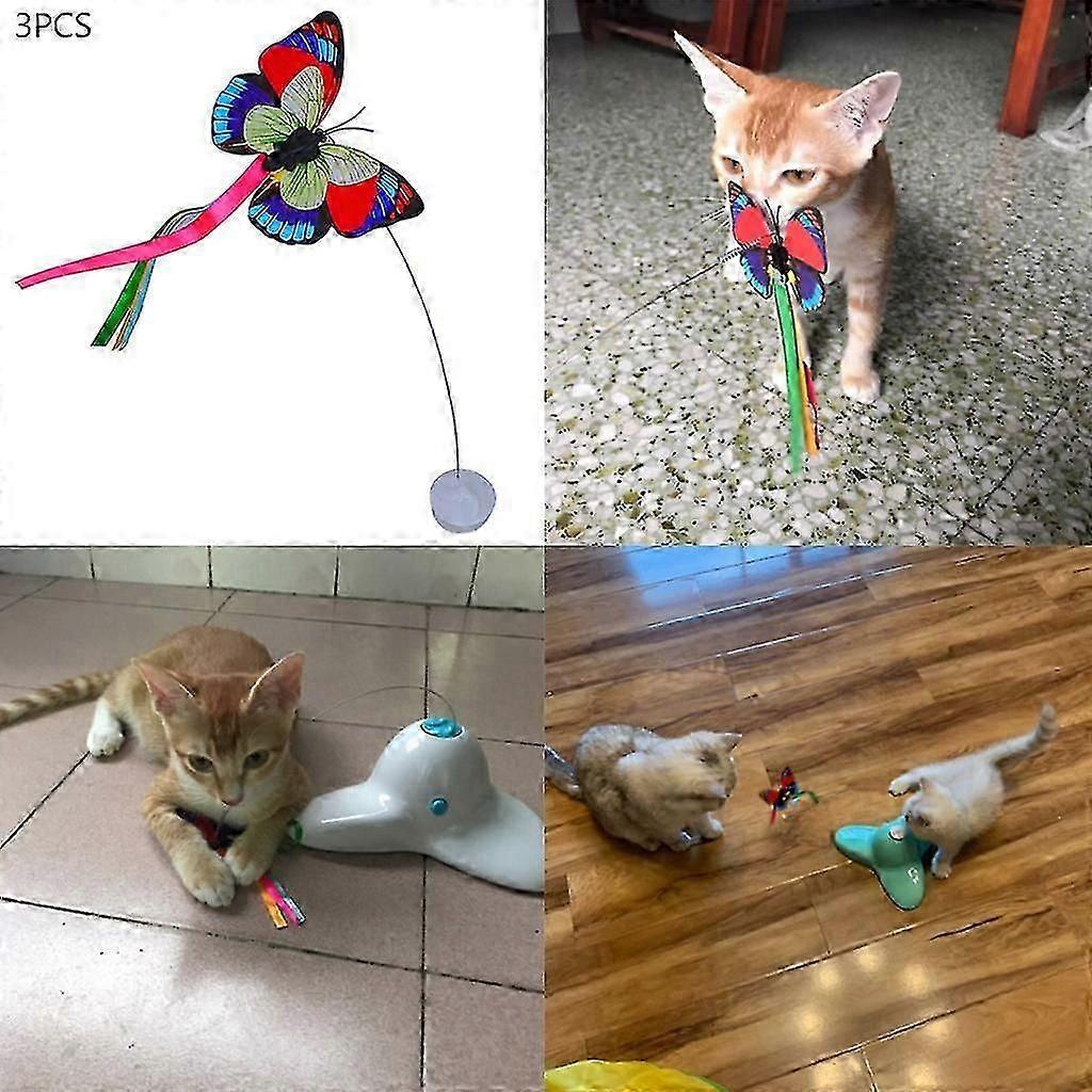 Electric Flutter Rotating For Butterfly Refills For Cat Teaser Toy ...