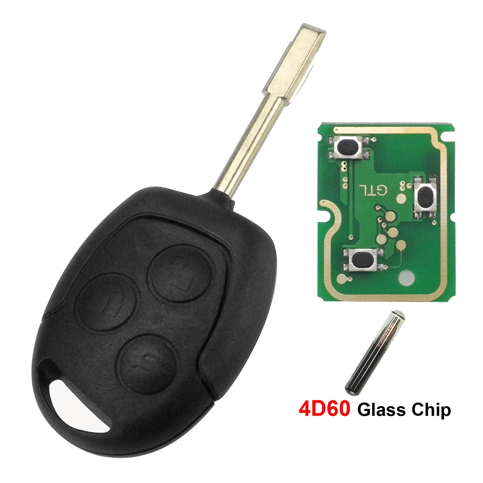 3 Buttons Remote Key Fob 315mhz 433mhz 4d60 Id63 Chip For Ford Mondeo ...