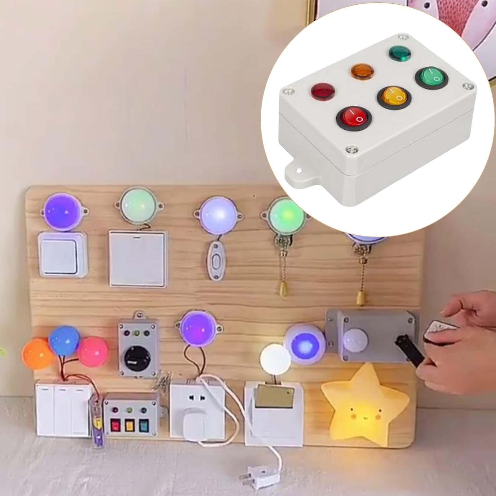 Mini Busy Board Traffic Light With Switch Educational Kids Toys Party ...