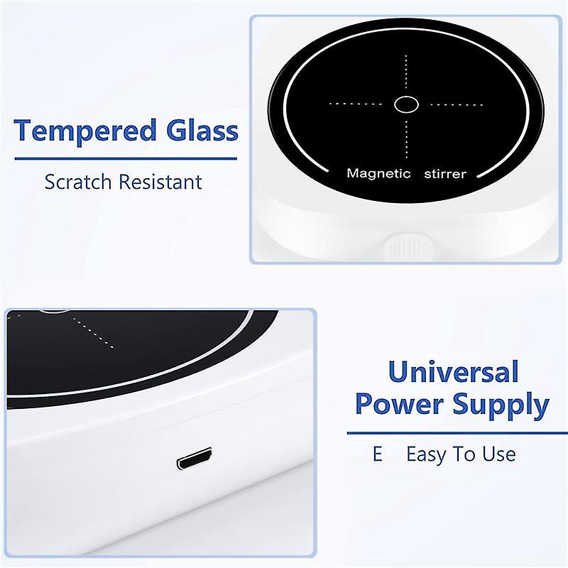Magnetic Stirrer Mini Lab Stir Mixer Portable Stirrer Plate with Stir ...