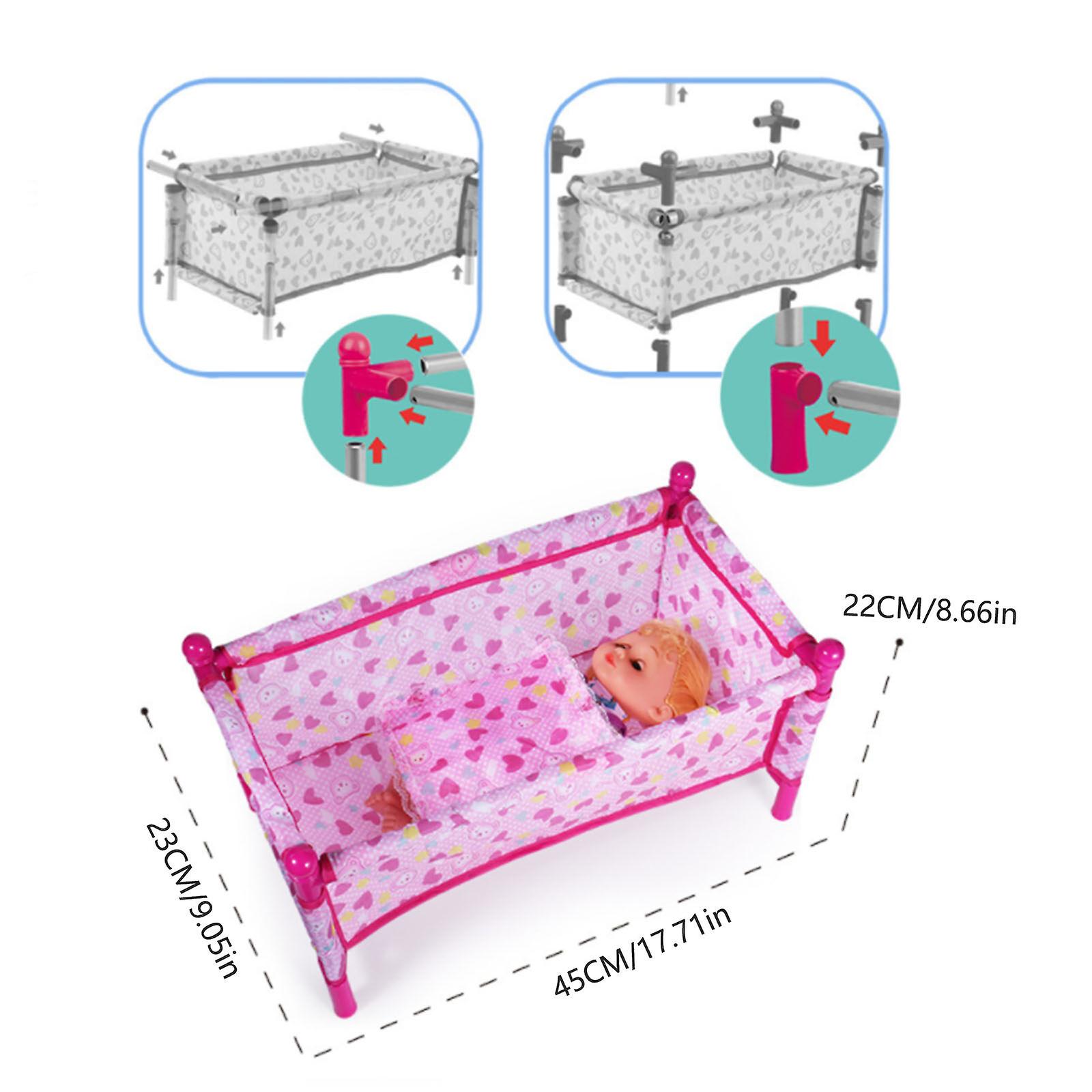 Baby Doll Nursery Stroller Dining Chair Rocking Chair Swing for Dolls ...