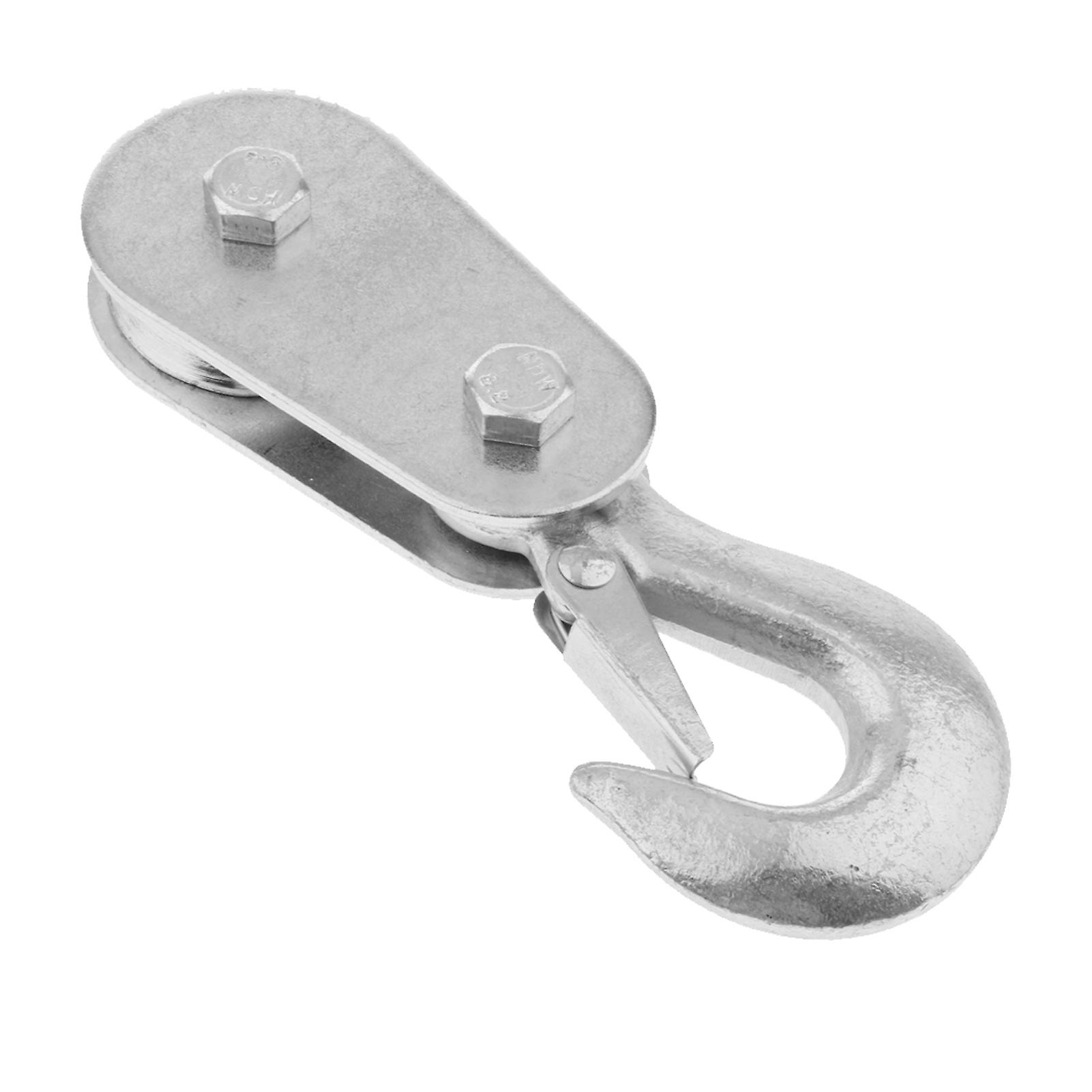 Pulley Hook,2 Ton Snatch Block Lifting Pulley Block Hoist Hook ...