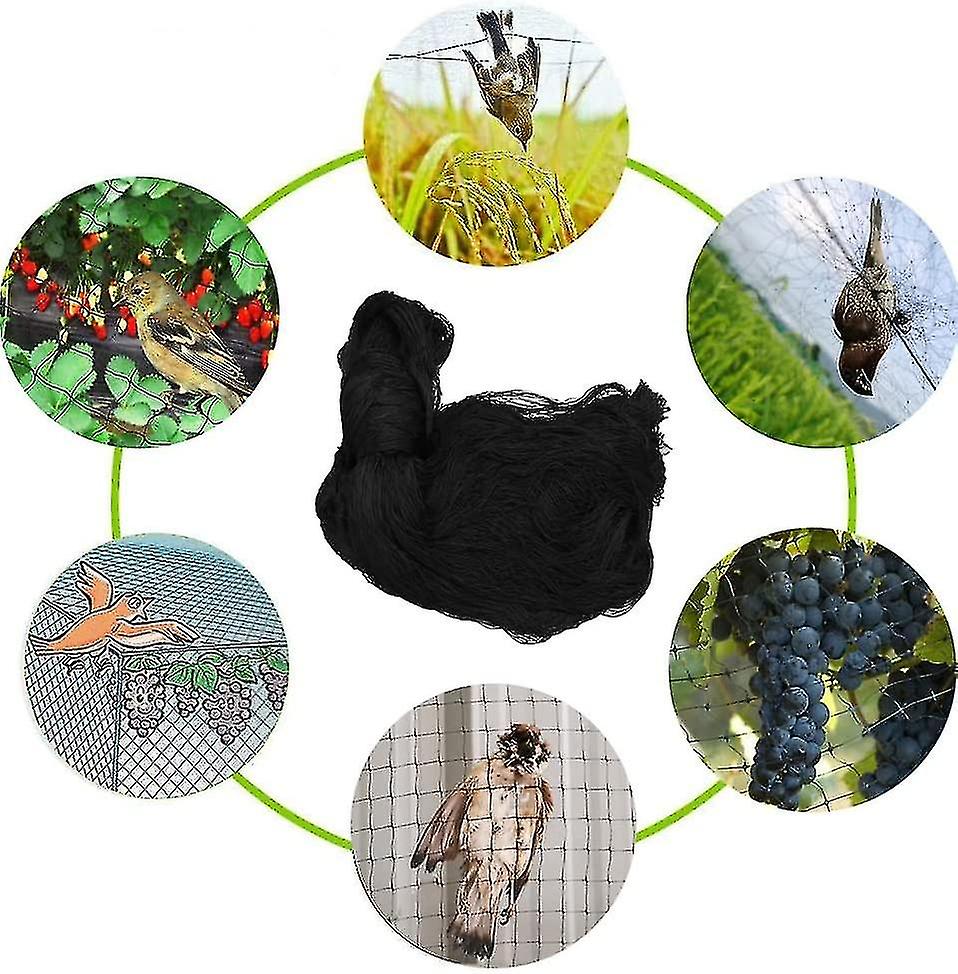 20m X 4m Black Bird Netting, Heavy Duty Bird Netting, Poultry Aviary ...