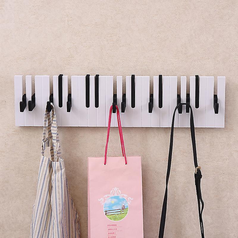 Piano Wooden Coat Racks Piano Keys Wall Mounted Coat Hook Hanger Wall ...