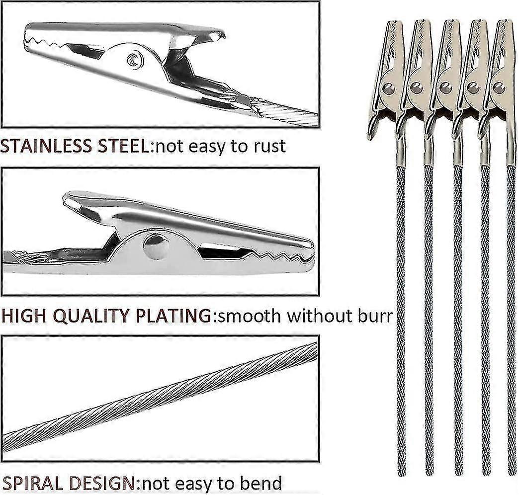 50 Pieces Memo Clip, Metal Wire Alligator Clip, Memo And Message Clip ...