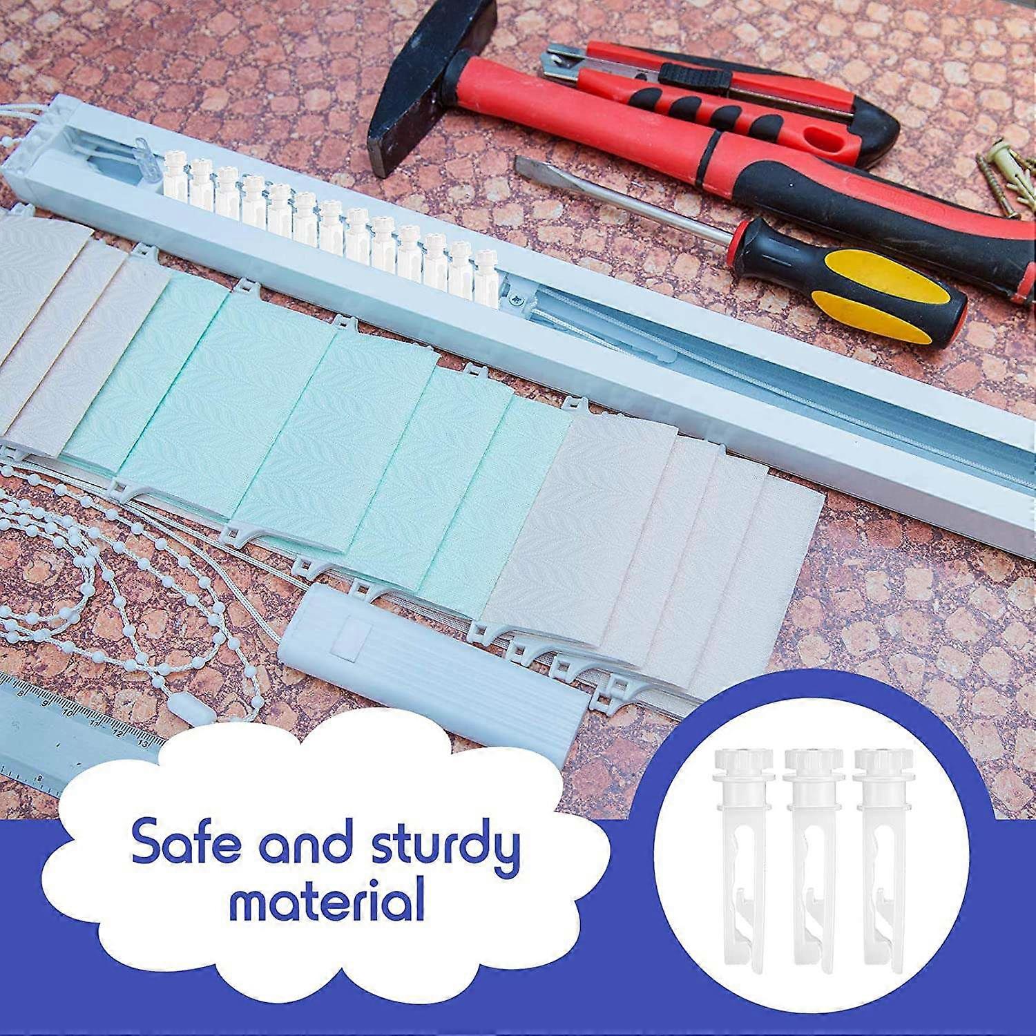 30Pcs Vertical Blind Stem Replacement White Stems for Vertical Window ...