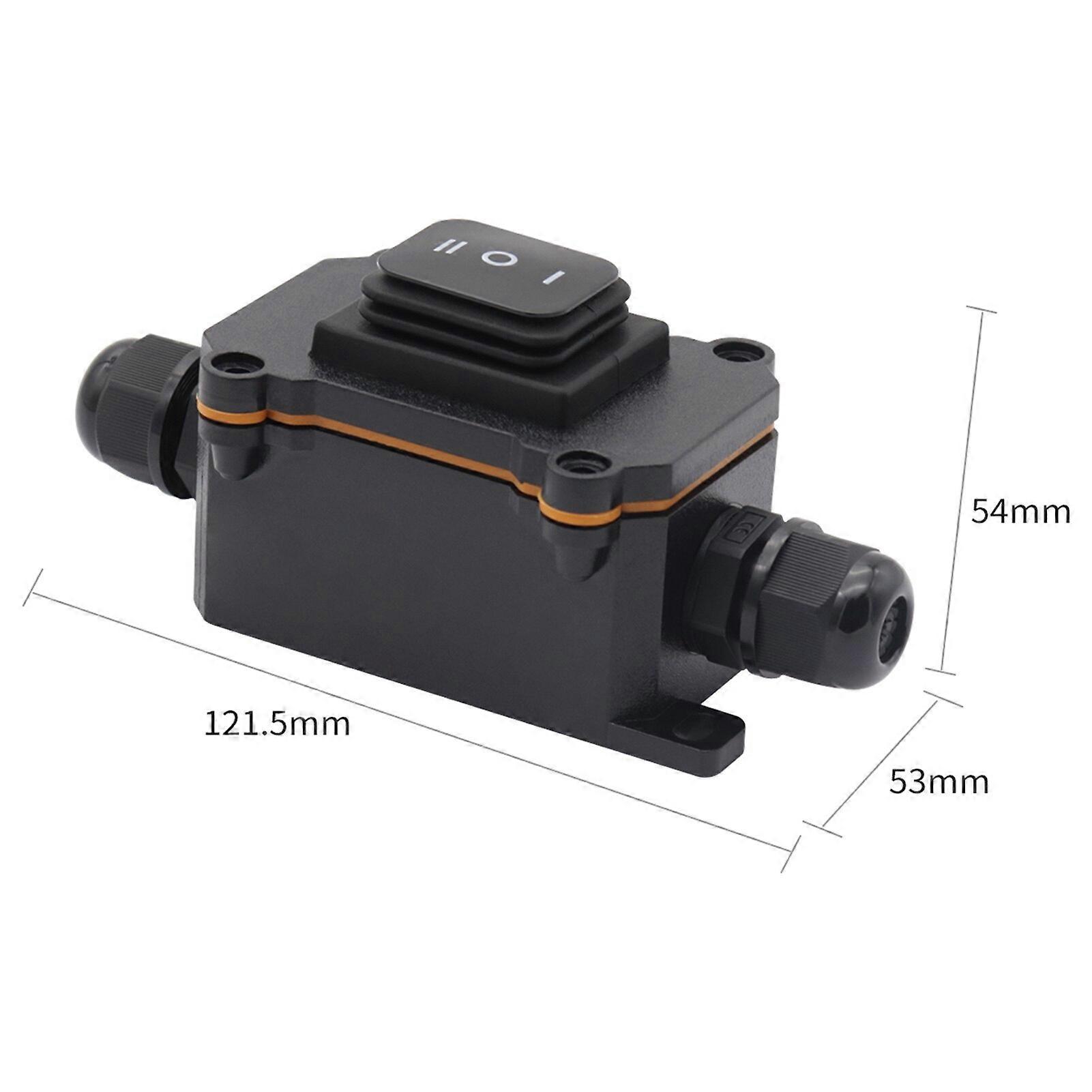 IP68 Waterproof Junction Box + 12V 3-speed Rocker Switch Set Outdoor 2 ...