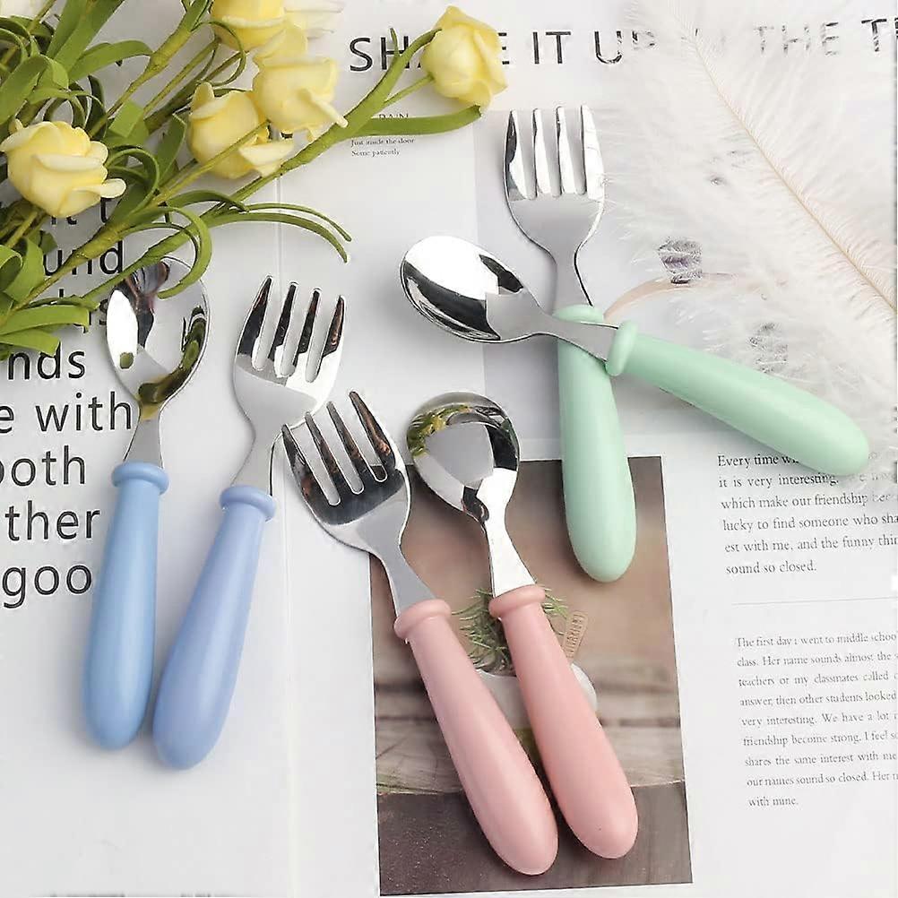 6 Pieces Toddler Forks Baby Forks for Self Feeding, Kids Forks with ...