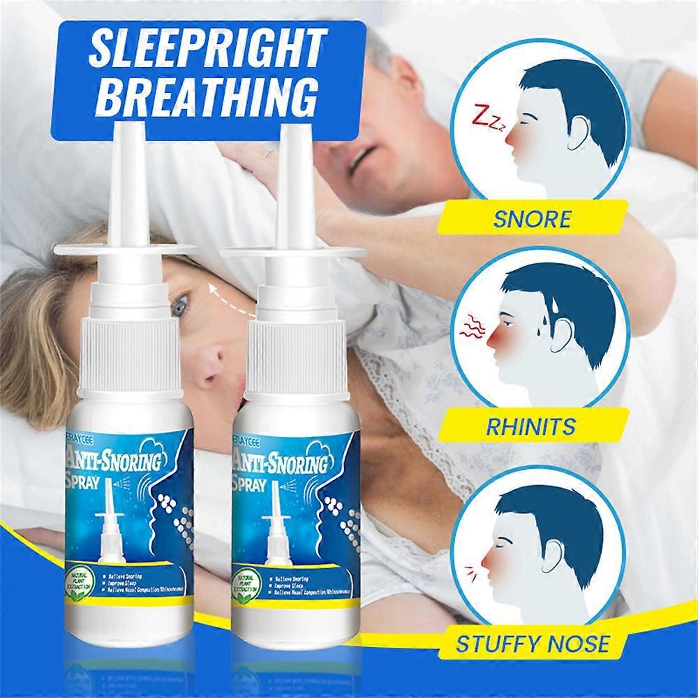 3Pcs 30ML Anti Snoring Spray Stop Snore Throat Relief Sleeping Easier ...