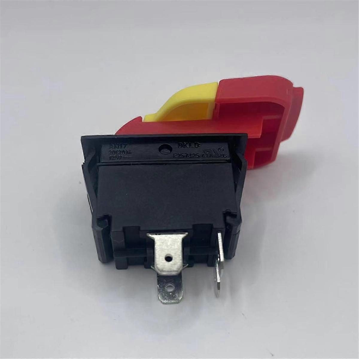 125/250V 4 Pins Electromagnetic Push Button Switch on Off Key Switches ...