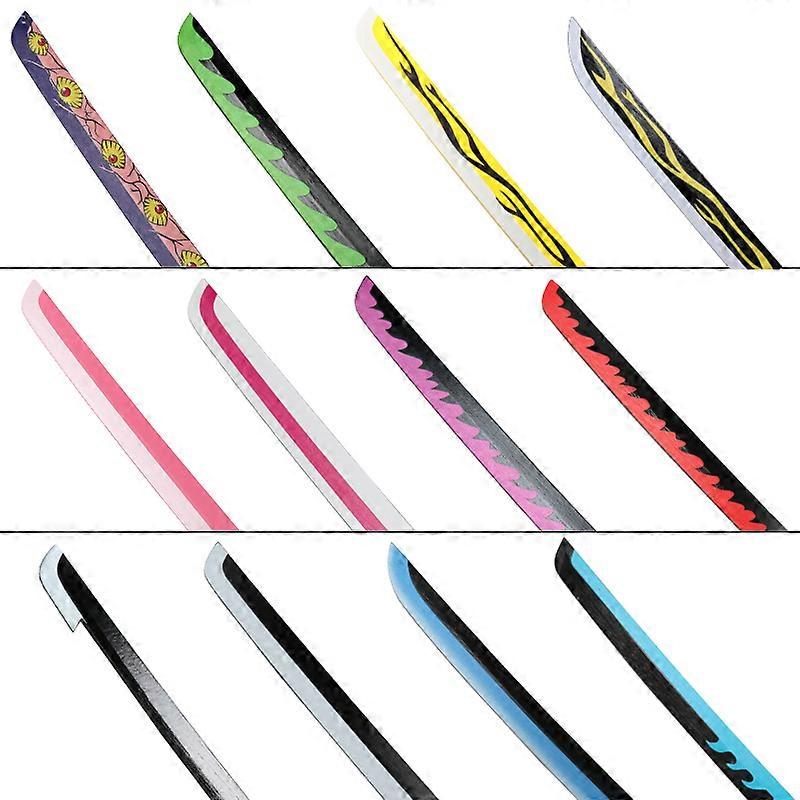 80CM Demon Slayer Katana Anime Sword Cosplay Weapon Prop Zenitsu ...