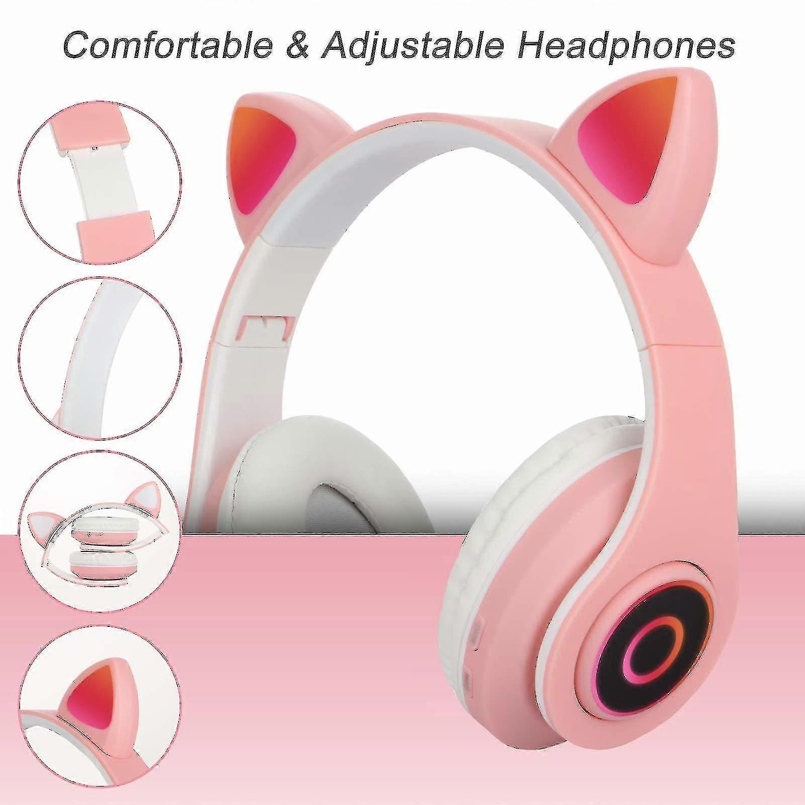 Wireless Phs For Kids - Cat Ear Over Ear Tooth Ph Rgb Flashing S ...