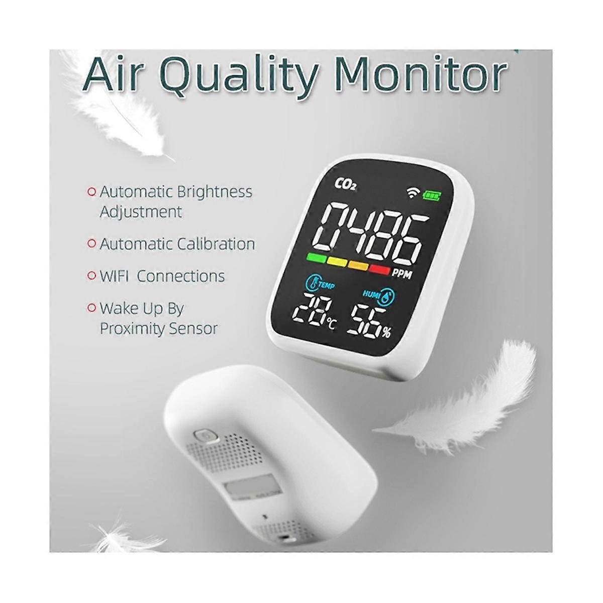 WIFI Infrared CO2 Monitor Carbon Dioxide Monitor NDIR Sensor Air ...