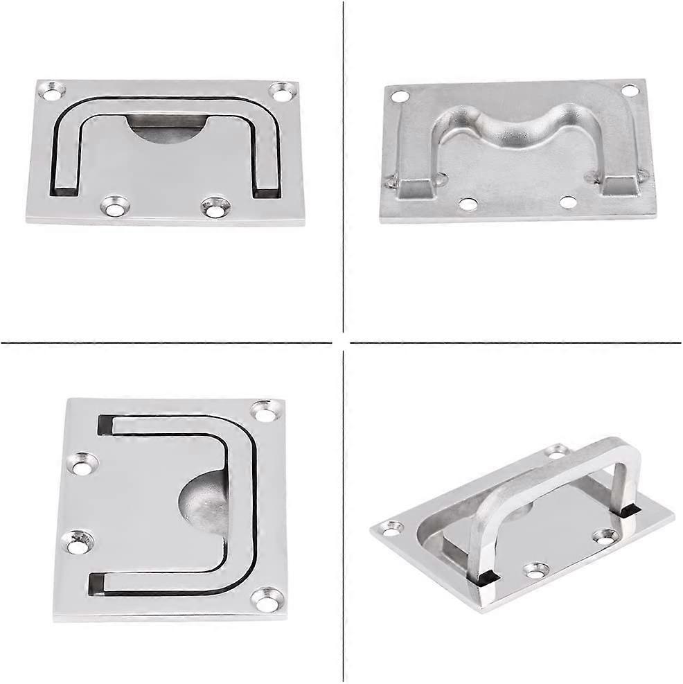 Stainless Steel Marine Recessed Handles Boat Hatch Pulls Cabinet Lift ...