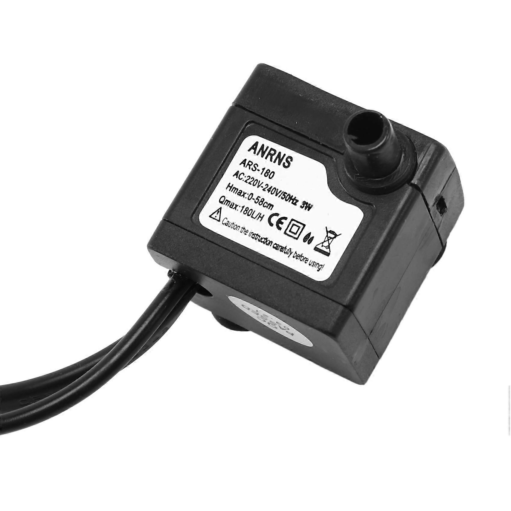 3W Submersible Water Pumps with 4-LED Light Pump Aquarium Fountain Fish ...