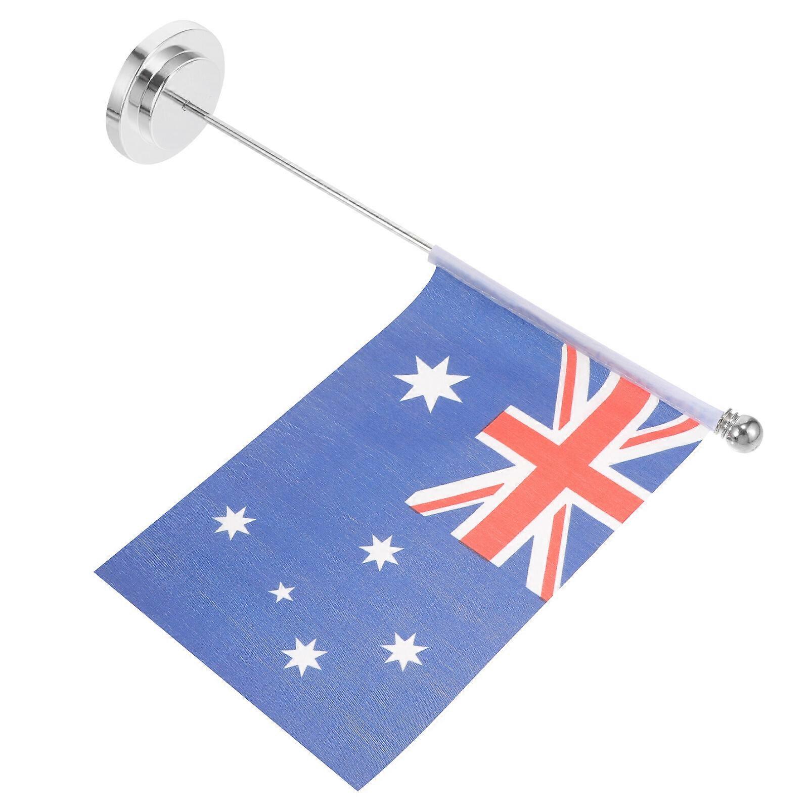 1 Set of Desktop Australian Flag Office Desk Flag Decor Country Flag ...