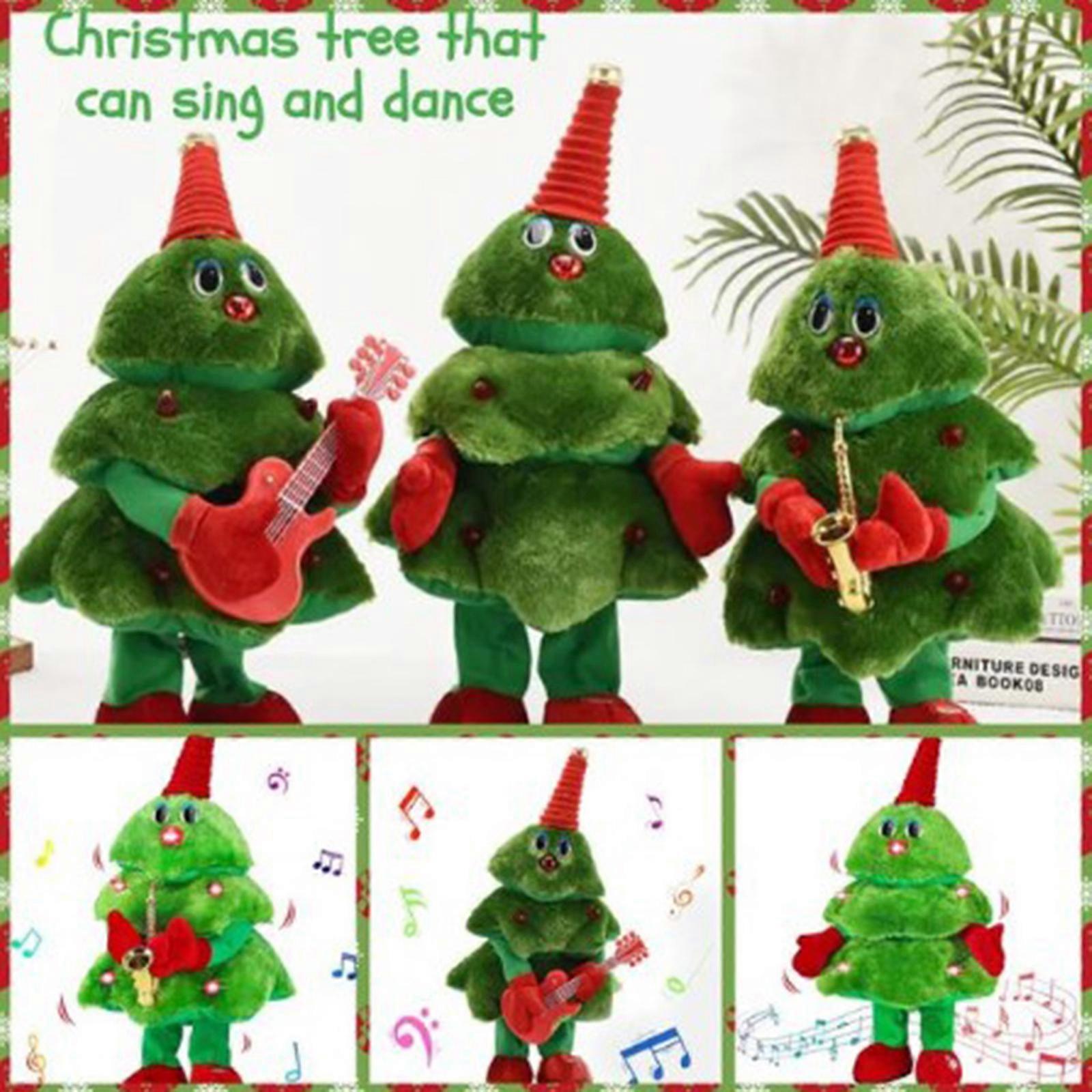 New Upgraded Animated Plush Singing Dancing Christmas Tree - Musical ...