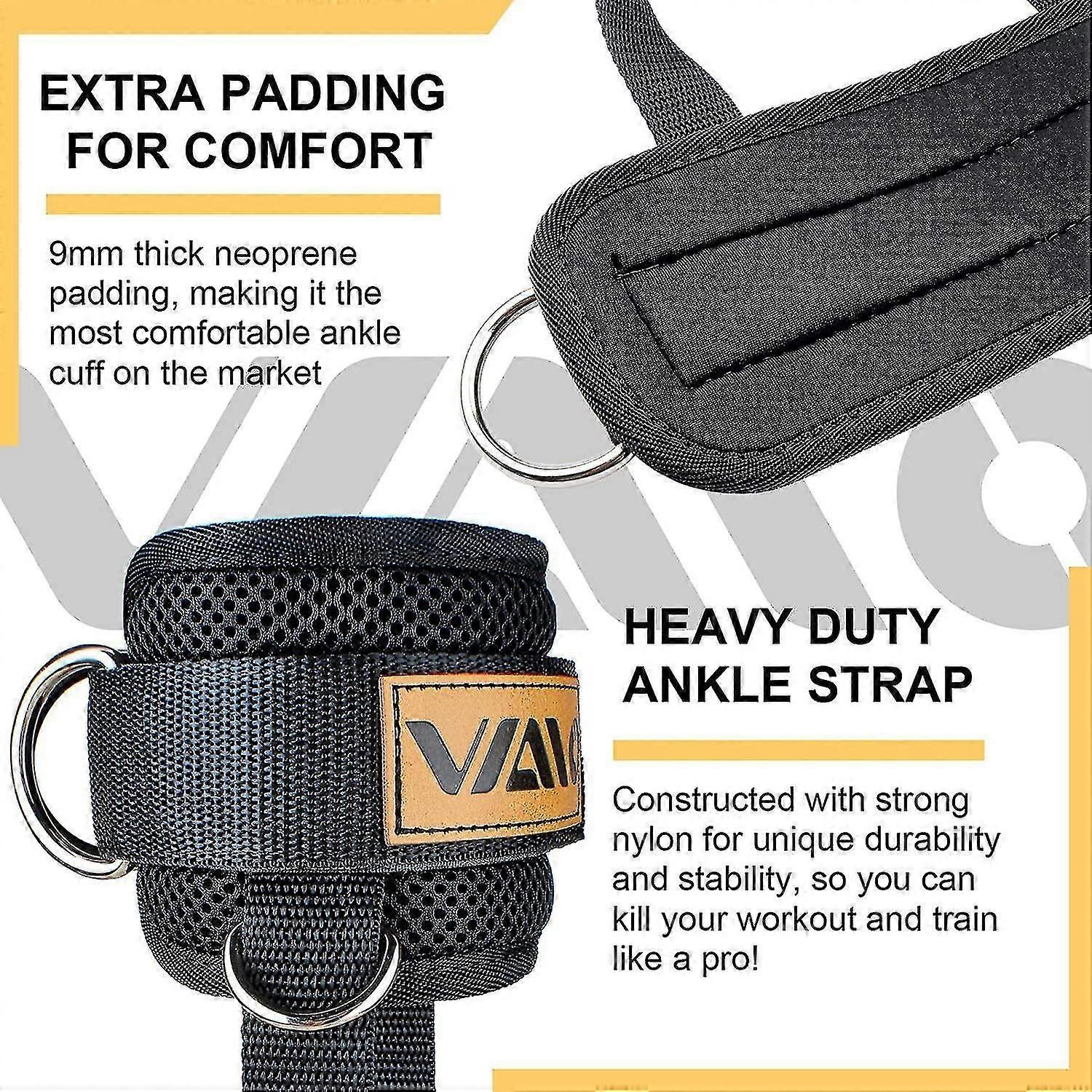 Ankle Straps For Cable Machines,adjustable Comfort Fit Neoprene ...