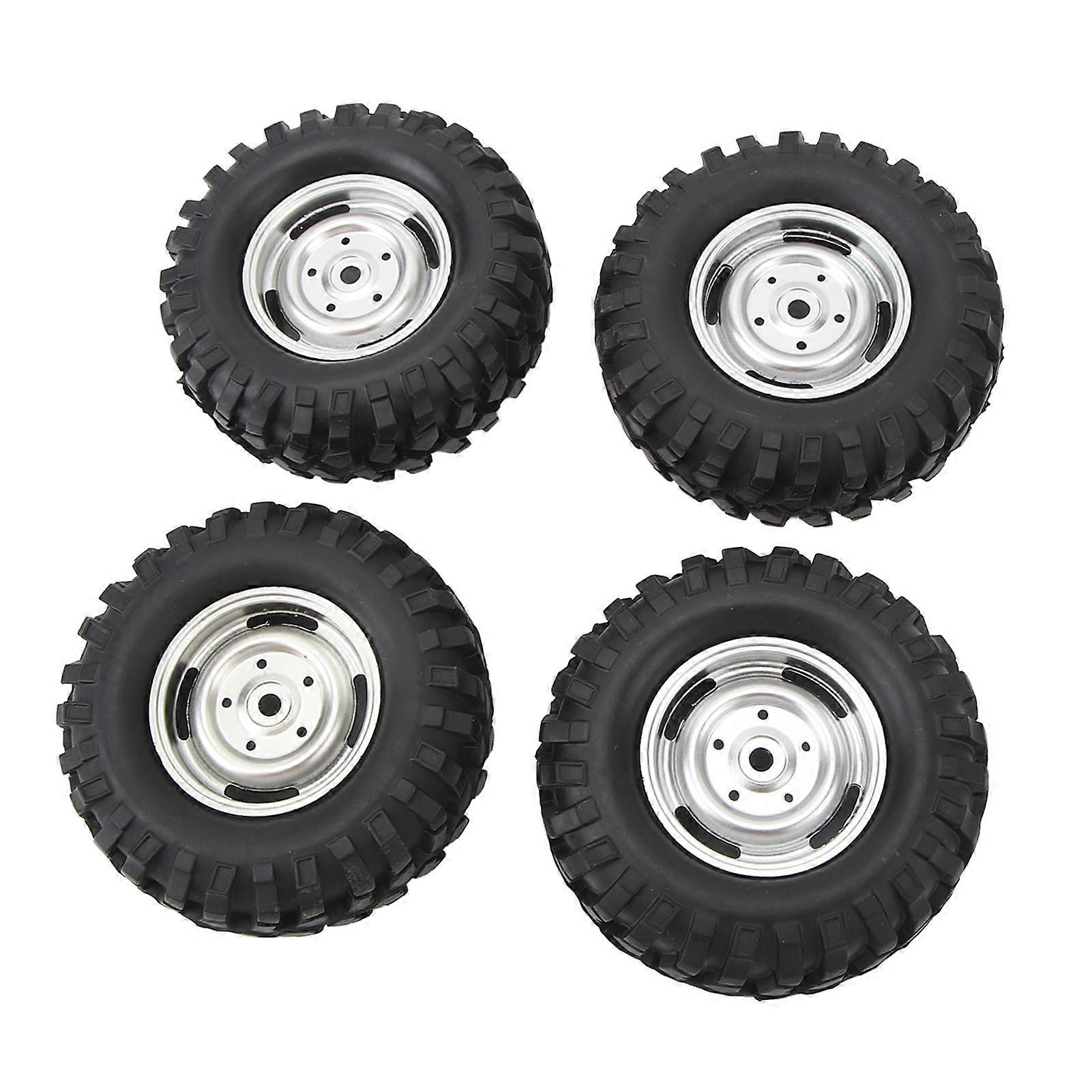 4PCS RC Crawler Tires 1.9 Inch Rubber Universal RC Tire with Plastic ...