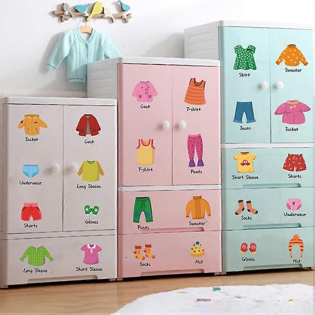 1 Set Kids Wardrobe Clothing Labels Stickers Classification Labels (Boy ...