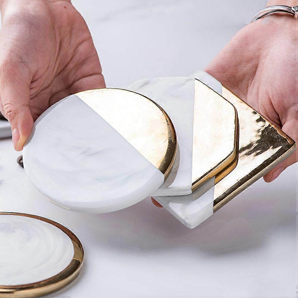 Ceramic Marble Coasters, Tea and Coffee Cup Mats | Fruugo UK