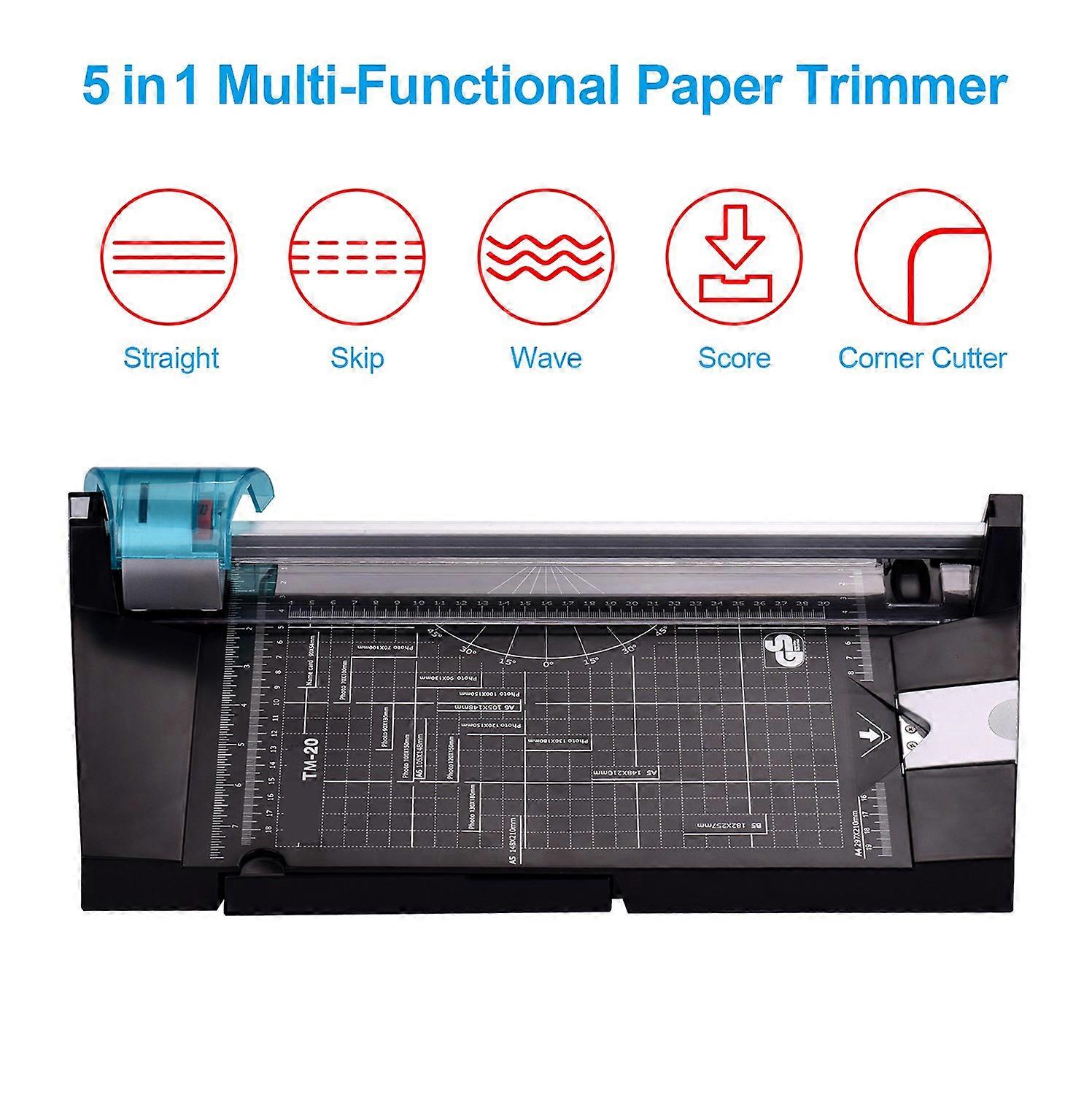 5 in 1 Paper Trimmer Multi-Functional A4 Paper Photo Cutter Straight ...