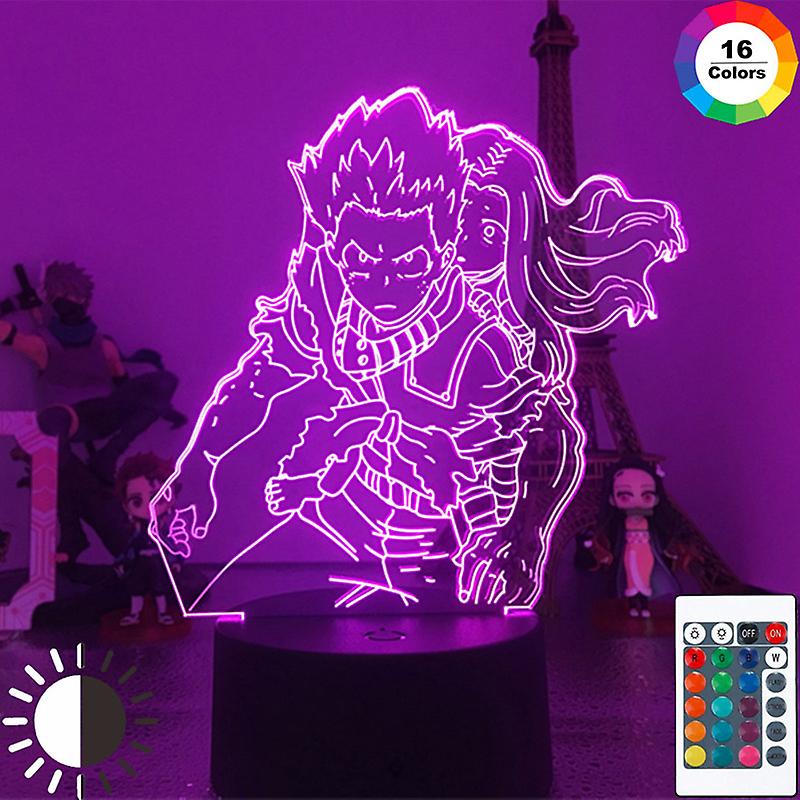 3d Led Night Light Lamp Anime My Hero Academia Shoto Todoroki(e ...