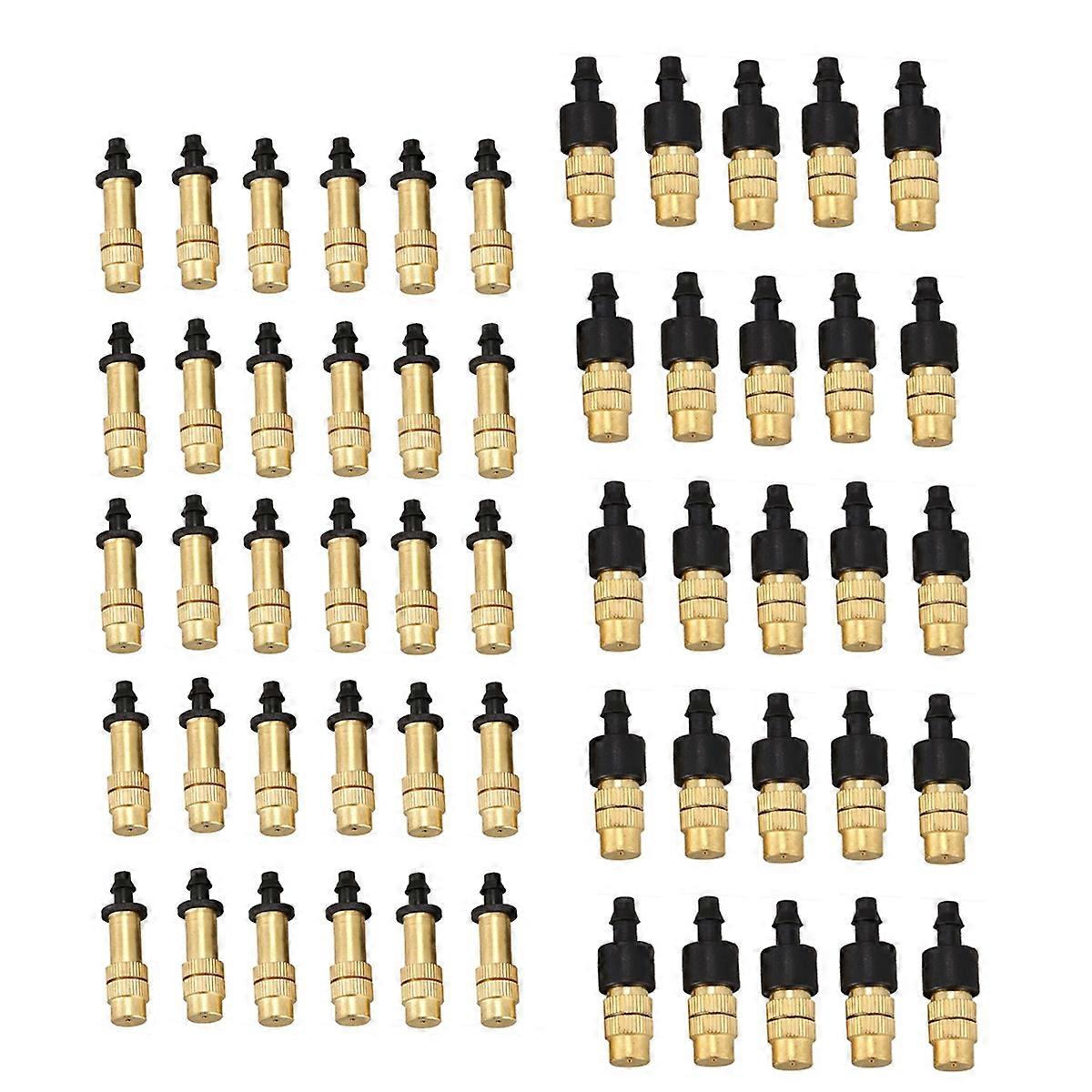 50PCS Adjustable Sprayer Brass Misting Nozzle Atomizing Sprinkler for ...