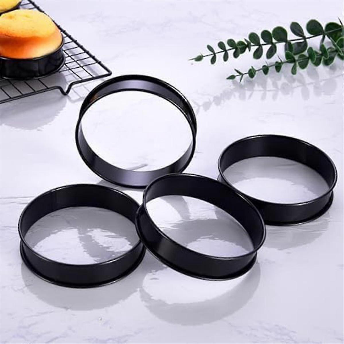 8Pack Crumpet Rings NONSTICK English Muffin Rings 4 Inch - Stainless ...