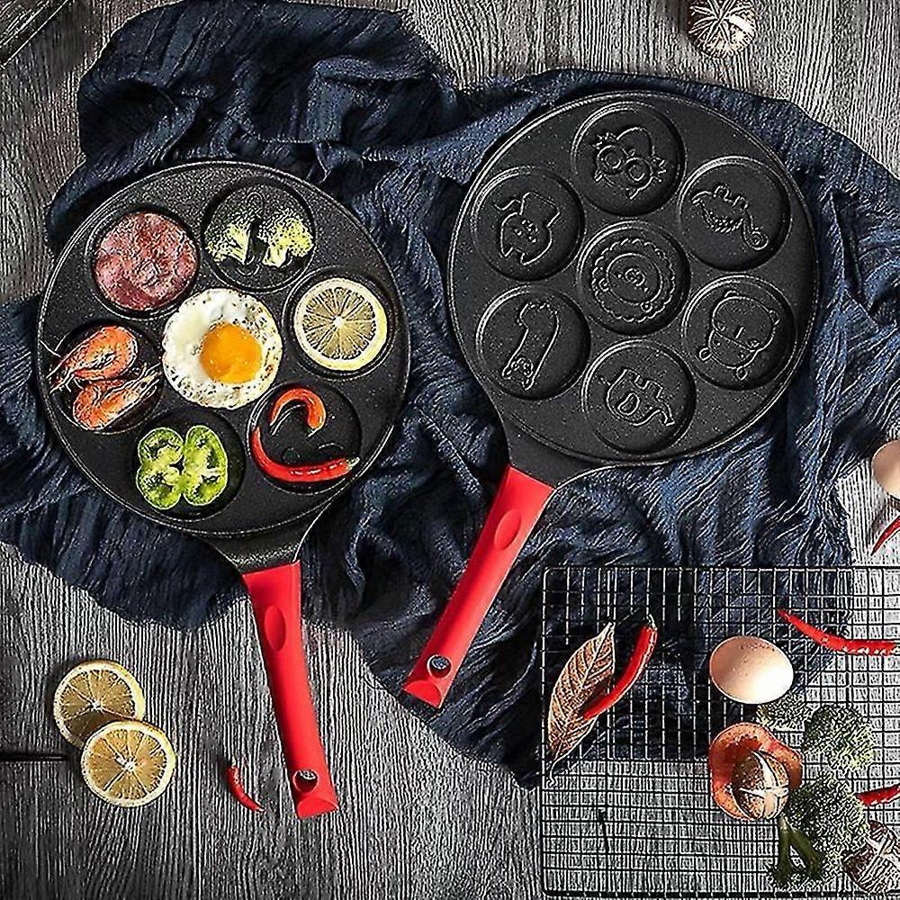 HJyang Animal Pancake Pans 7 Unique Cute Animal Molds Non-stick Baking ...