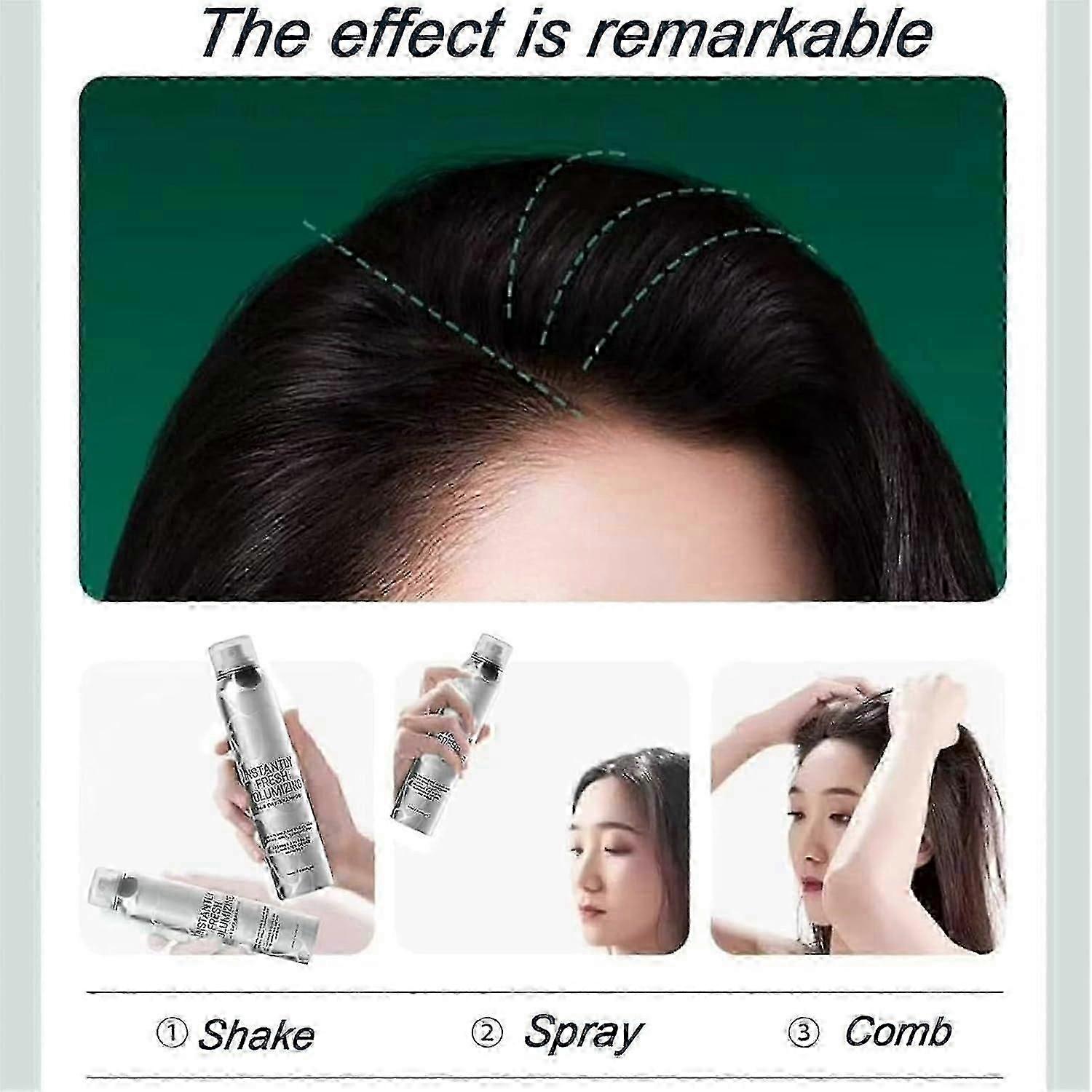 Dry Shampoo, Instantly Fresh Volumizing Hair Dry Shampoo for Dark Hair ...