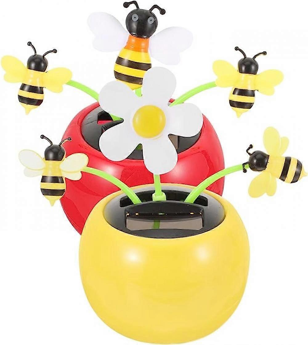 Solar Dancing Flower Toys Dancing Sunflower Colorful Pots Cute Solar ...