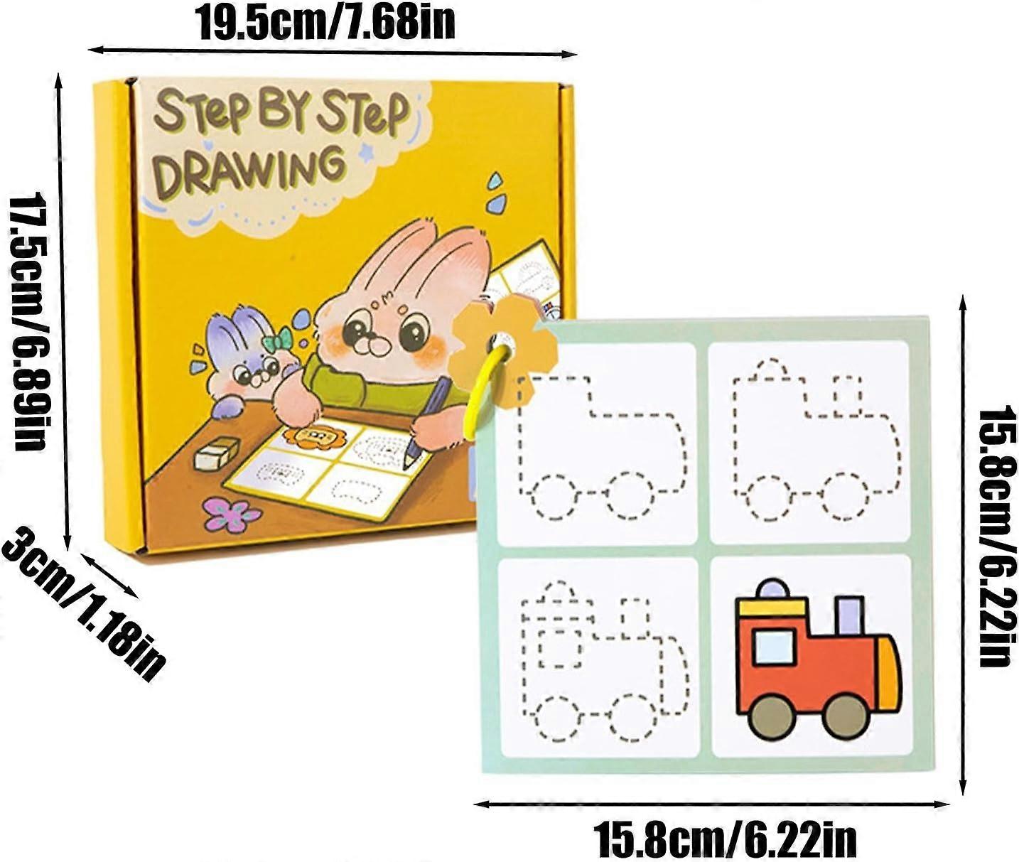 Dry Erase Workbooks for Preschool, Tracing and Drawing Practice, Pen ...