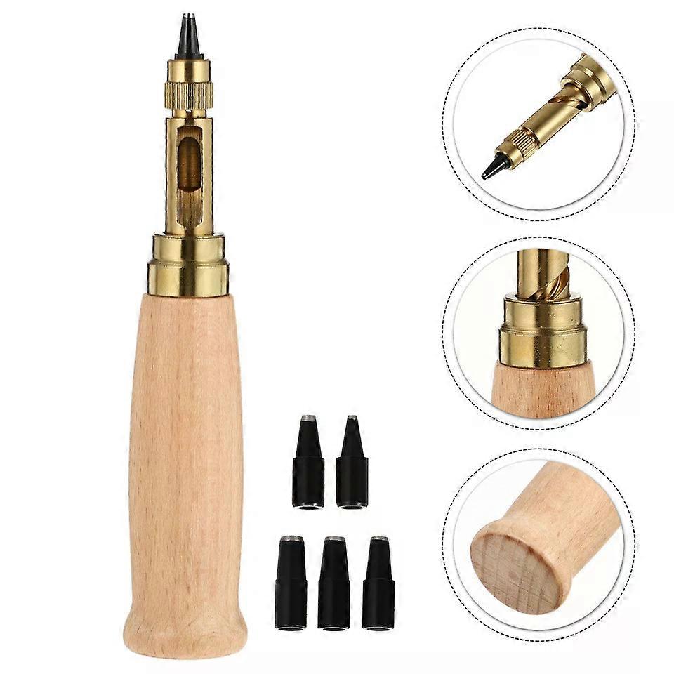 Screw Hole Punch Tool, Round Belt Automatic Puncher for Leather, Fabric ...