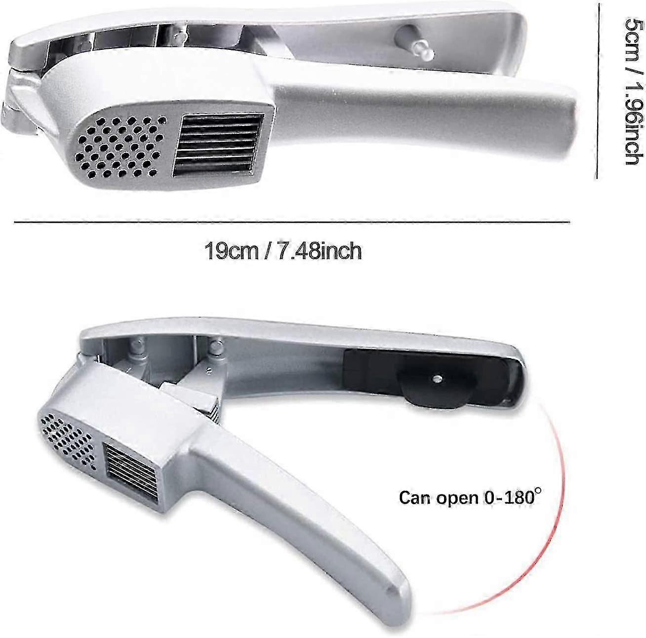 Garlic Press - 2 In 1 Premium Aluminum Alloy Garlic Mincer And Slicer ...