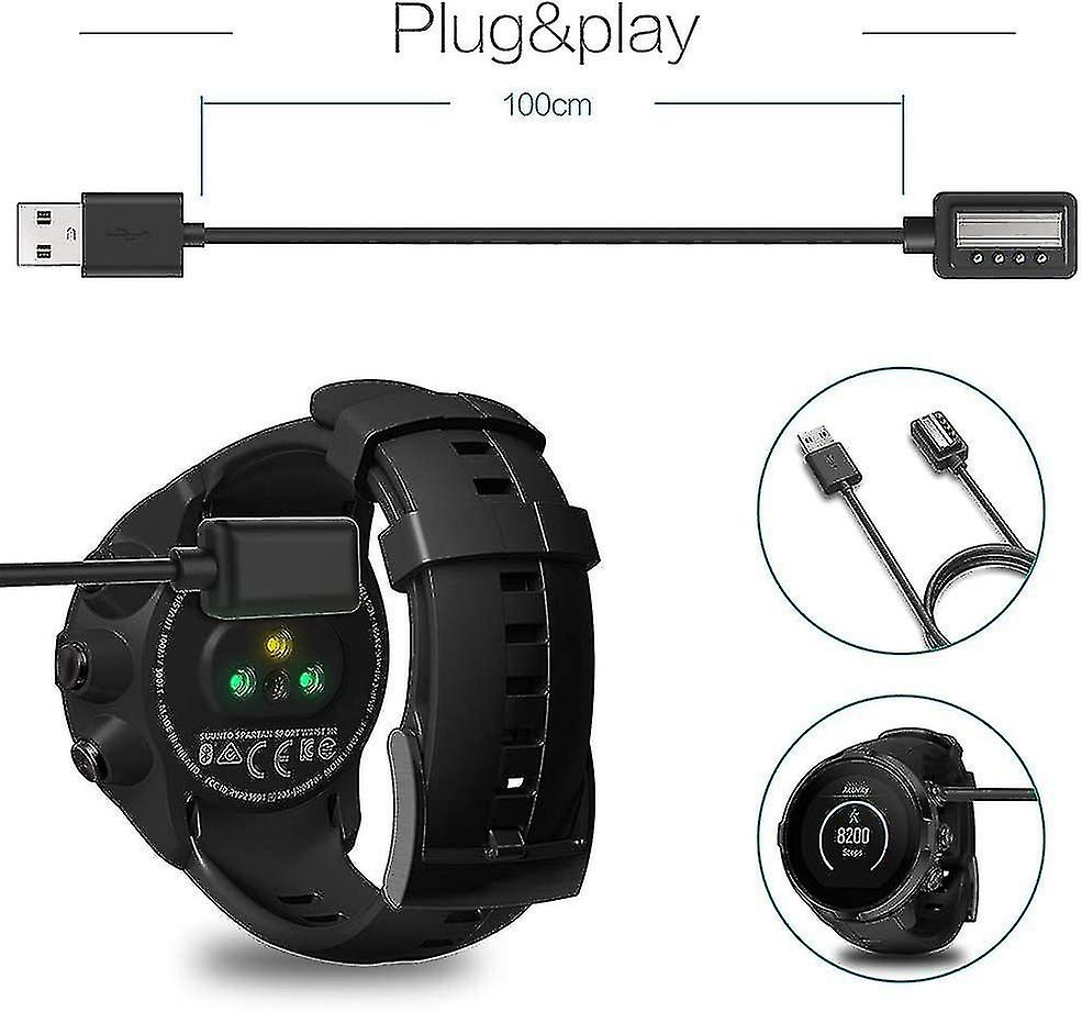 Charger Compatible With Suunto 9, D5, Spartan Ultra Hr, Spartan Sport ...