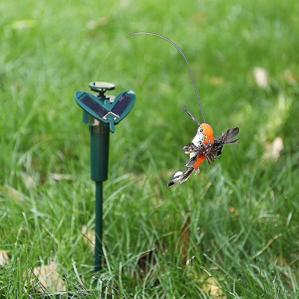 Solar Powered Dancing Fluttering Butterflies Flying Humming Bird Garden ...