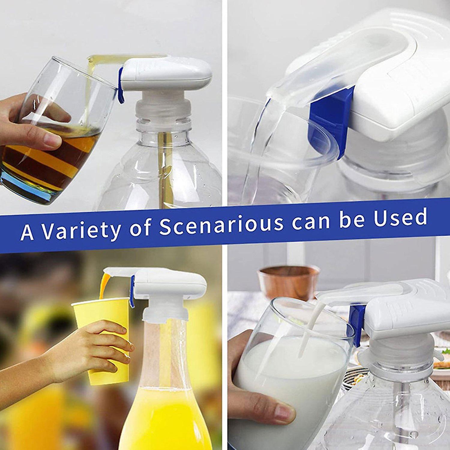 2x Magic Tap Drink Dispenser, Spill-Proof Electric Dispenser for Milk ...