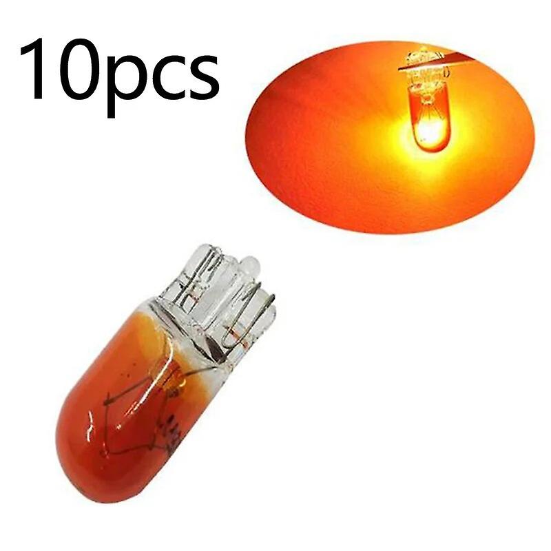 10pcs Car T10 12V 194 168 W5W 5W Wedge Warm White Bule Red Yellow Green ...