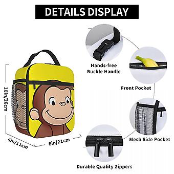 Curious George Children's Books Portable Lunch Box Women Leakproof ...